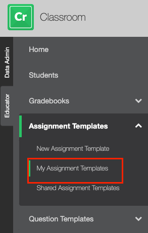 My Question and My Assignment Templates – School Data Solutions