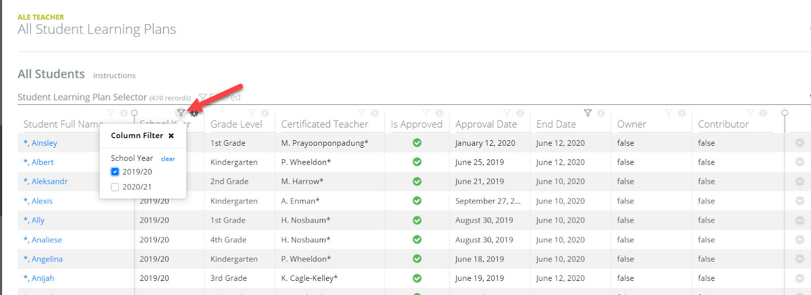 ALE Application: Setting up a New School Year – School Data Solutions