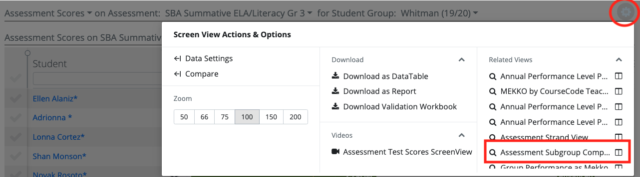 📝 Subgroup Comparison V2 – School Data Solutions