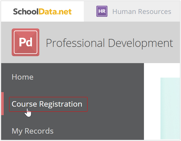 Registering for a Course V2 – School Data Solutions