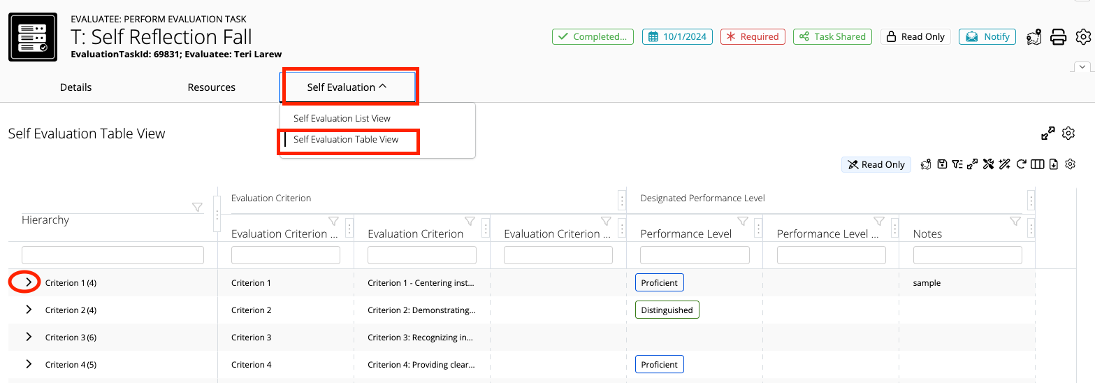️ EVALUATEE: Self-Evaluation Task (Connect) – School Data Solutions