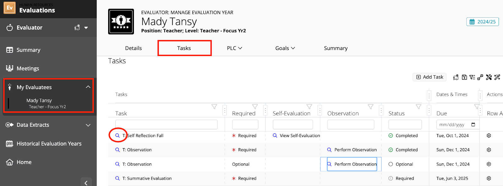 ️ EVALUATOR: Adding Evidence (Connect) – School Data Solutions