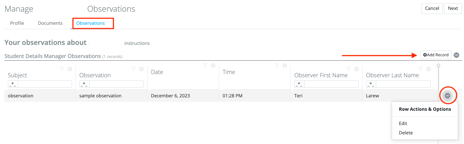 📤 Uploading Student Observations: Student Details Manager – School Data ...